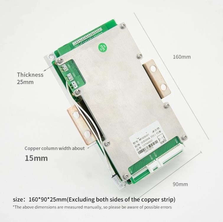 12V - 72V Lithium BMS System 3S-24S 100A 120A 150A 200A 250A Lifepo4 ...